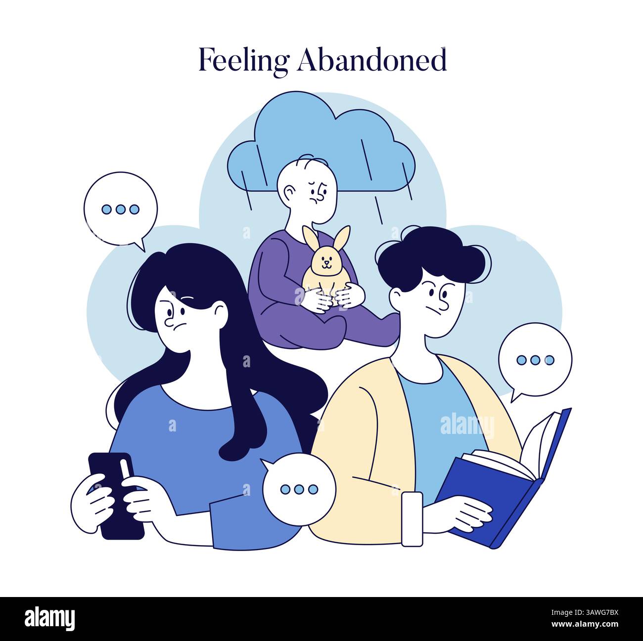 Neglectful parenting portrayed through three characters: a distracted ...