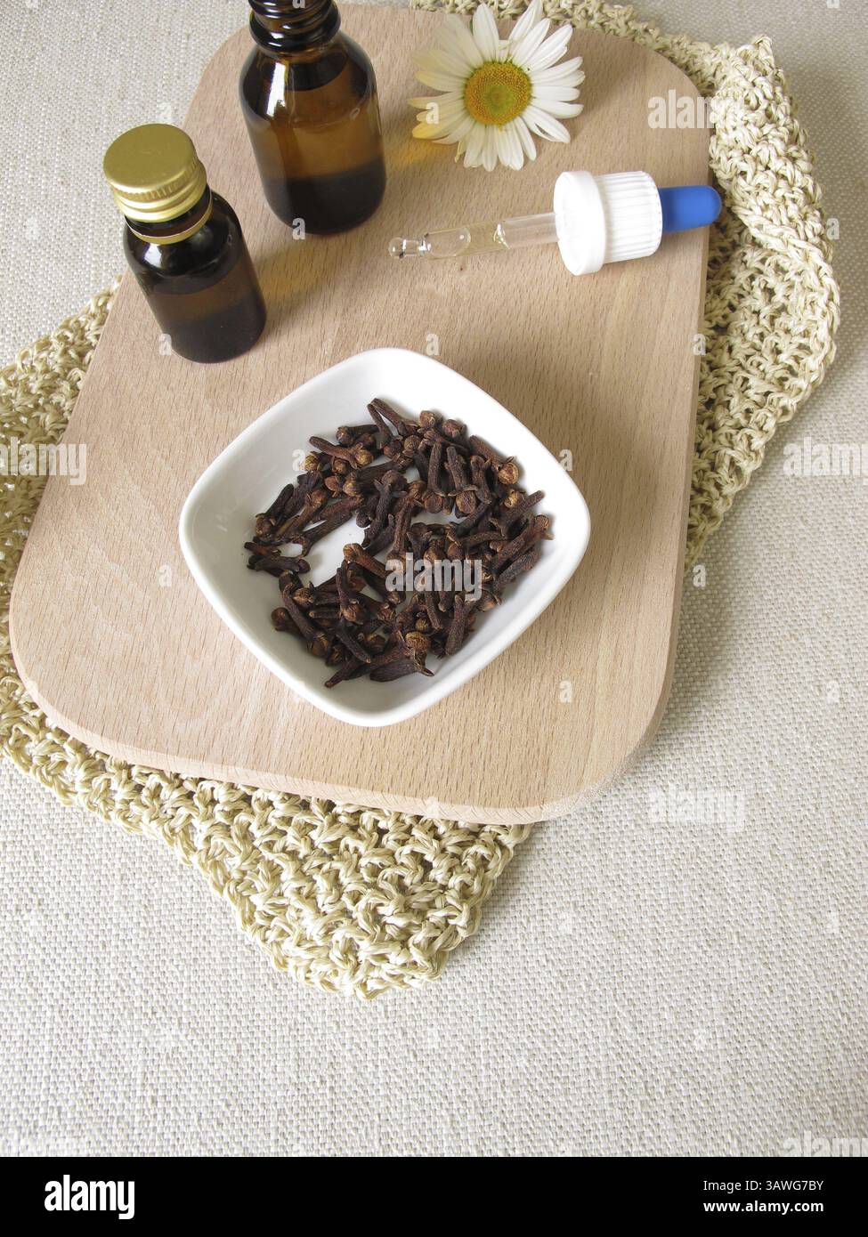 Homemade insect repellent with clove oil for the skin to repel insects ...