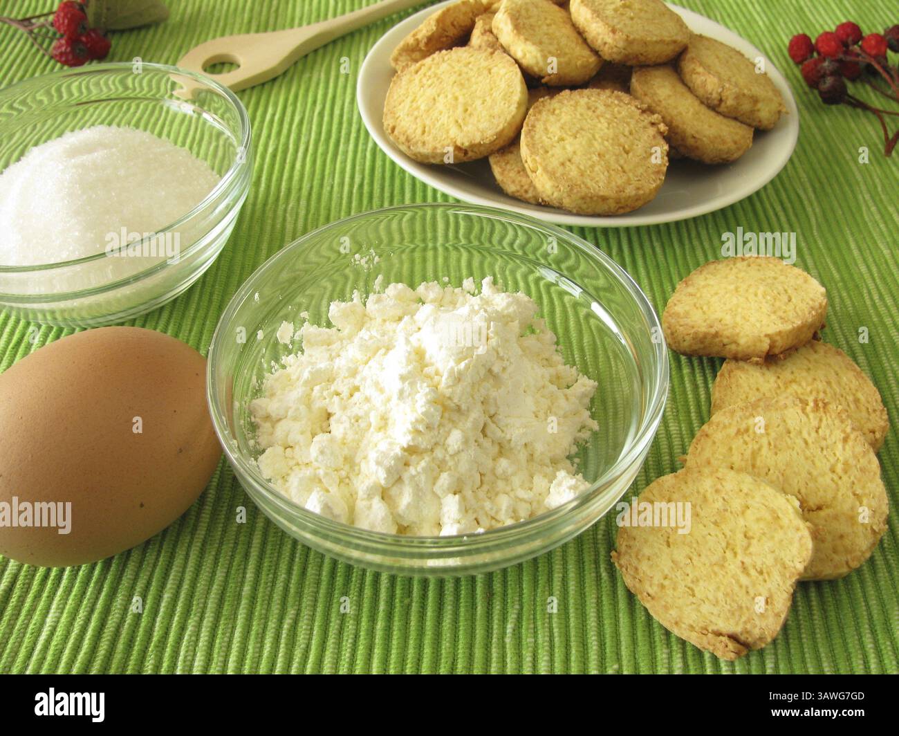 Home made shortbread biscuits hi-res stock photography and images - Alamy