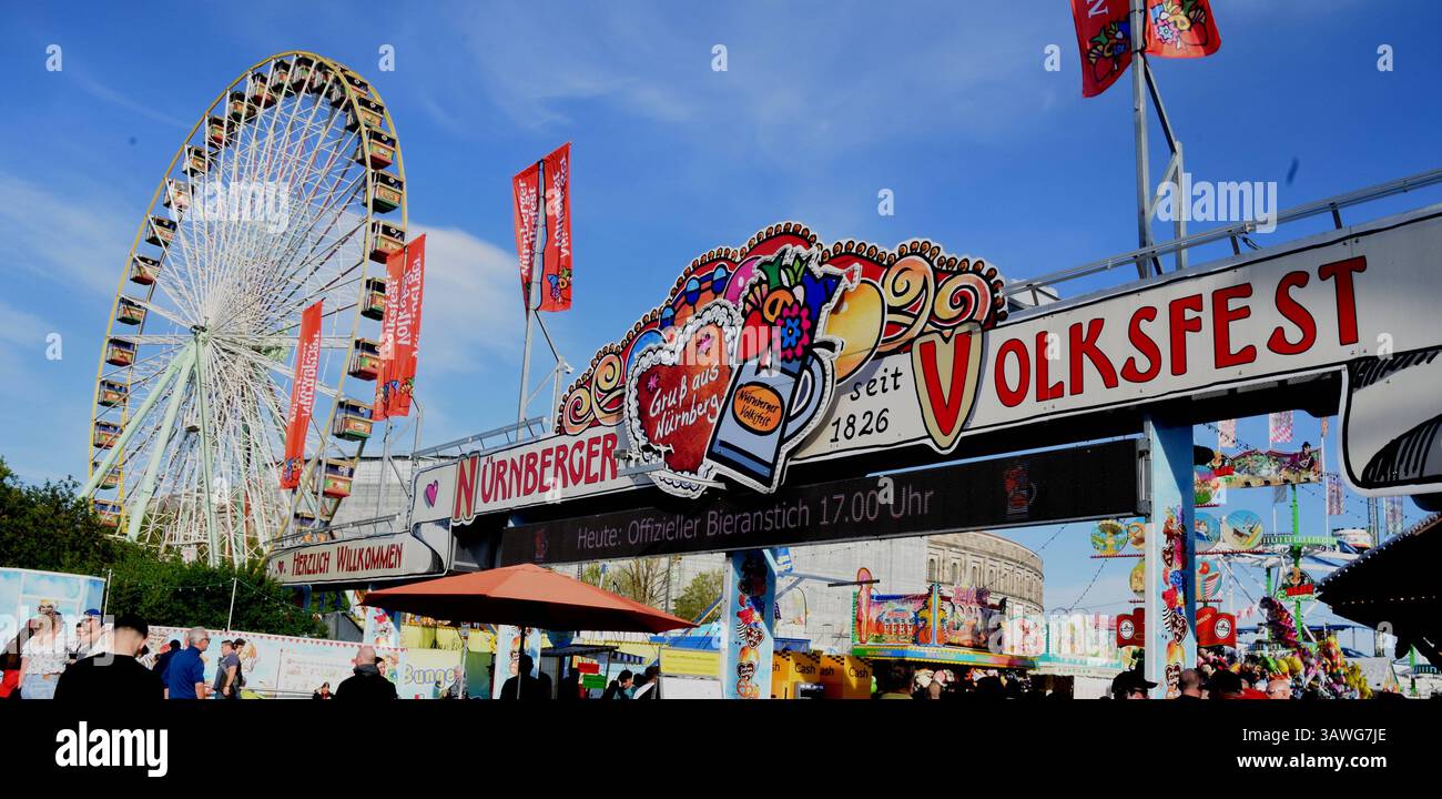 Volksfest Eingang-Riesenrad Nuernberg 19.04.2025 Nuernberger Volksfest ...