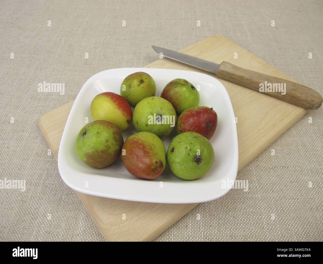 Apple fruit from the Speierling tree, Sorbus domestica Stock Photo - Alamy