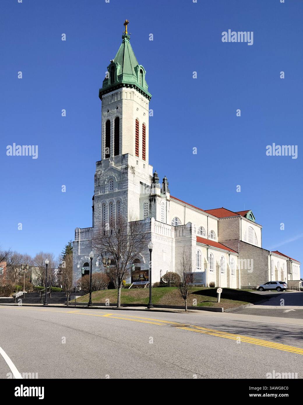 Notre Dame Church of St. John Paul II Parish, historic church on Main ...