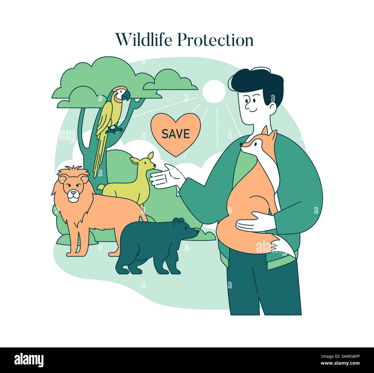 Wildlife protection promotes the importance of conserving animals and ...