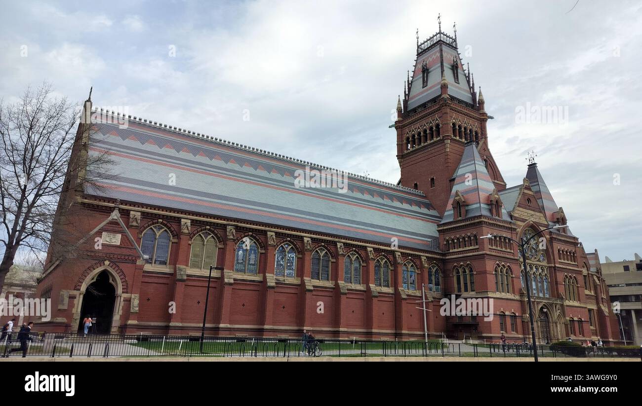 Memorial Hall, south side view showing Annenberg Hall, foreground, and ...