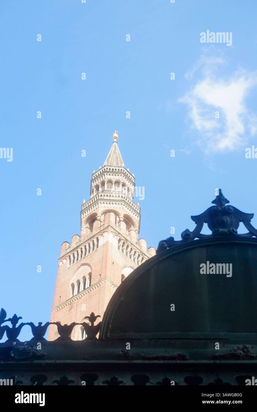 Cremona, Italy March 15th 2025 Cremona cathedral's ornate facade ...