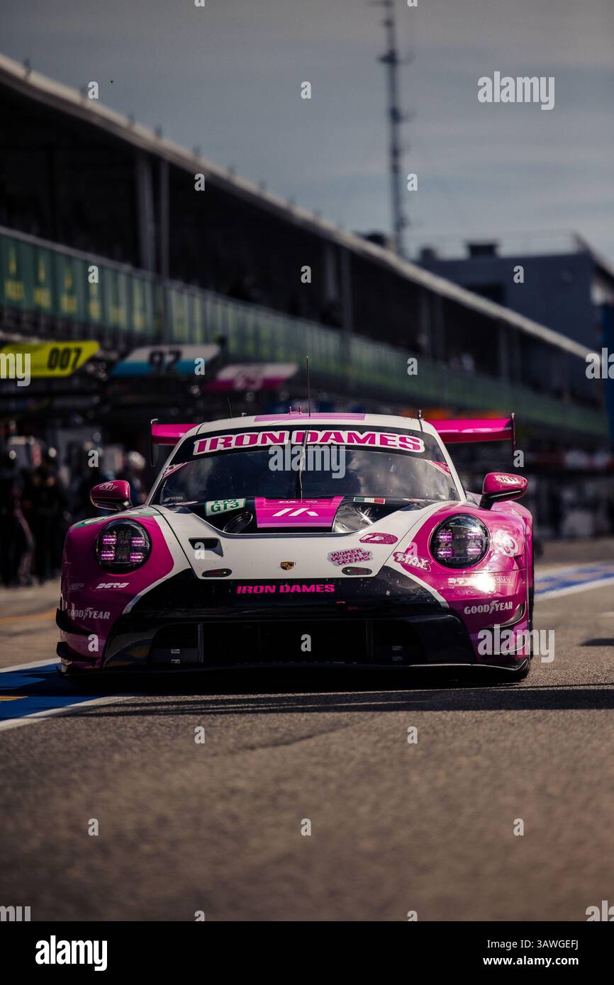 Imola, Italy. 20th Apr, 2025. The #85 Iron Dames Porsche 911 GT3 R ...