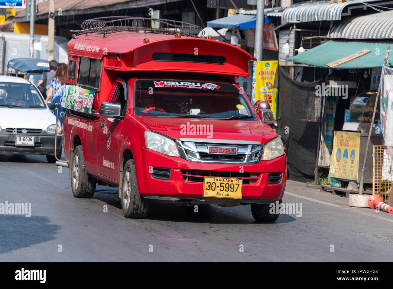 The streets in and around Chiang Mai are full of motorised Tuk-Tuks ...
