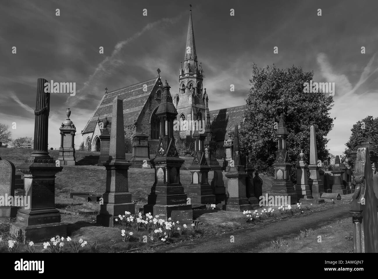 Twin chapel church in Batley West Yorkshire, April 2025 Stock Photo - Alamy