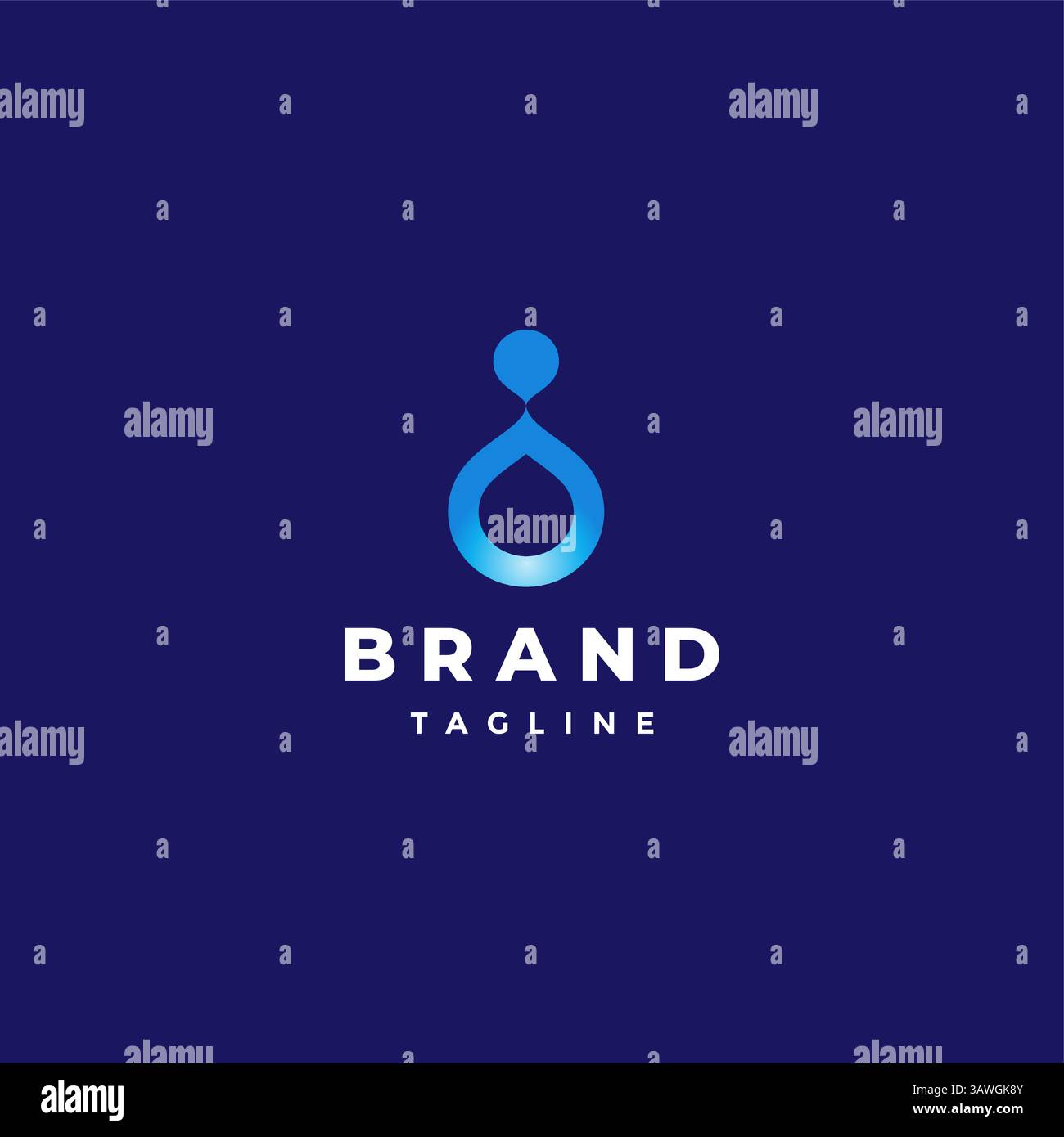 Two Water Drops Icon Logo Design. Elegant Two Water Drops Icon Logo ...