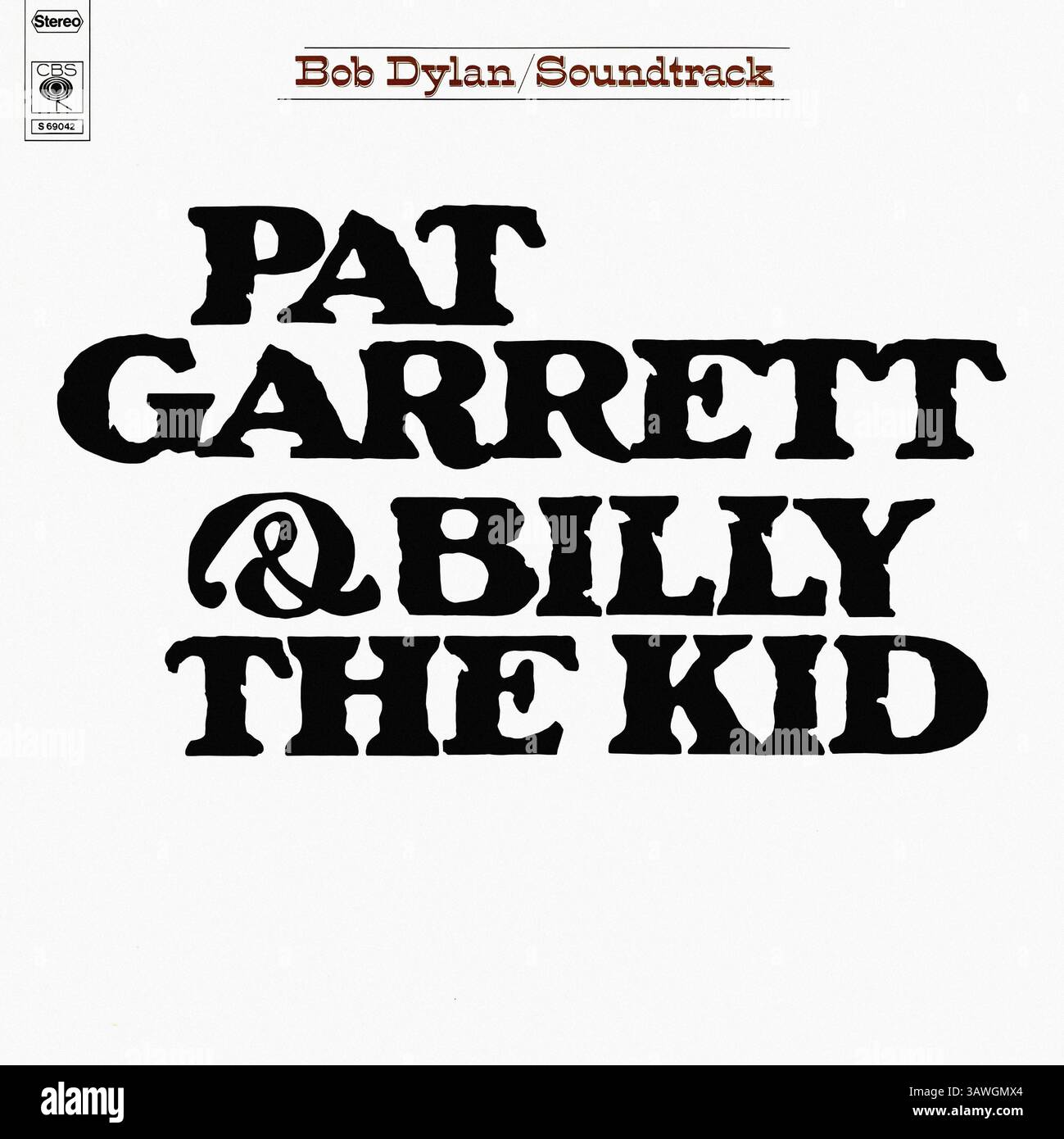 Bob Dylan - Pat Garrett & Billy the Kid - Vintage vinyl record cover Stock Photo - Alamy