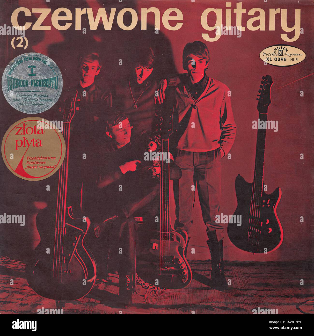 Czerwone Gitary - Czerwone Gitary 2 - Vintage vinyl record cover Stock Photo - Alamy