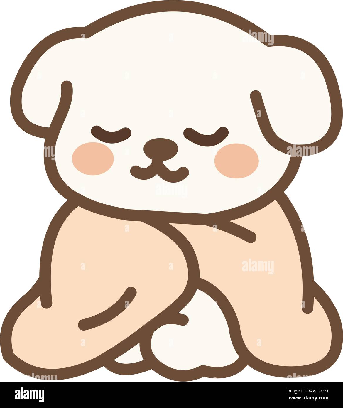 Snuggled animal Stock Vector Images - Alamy