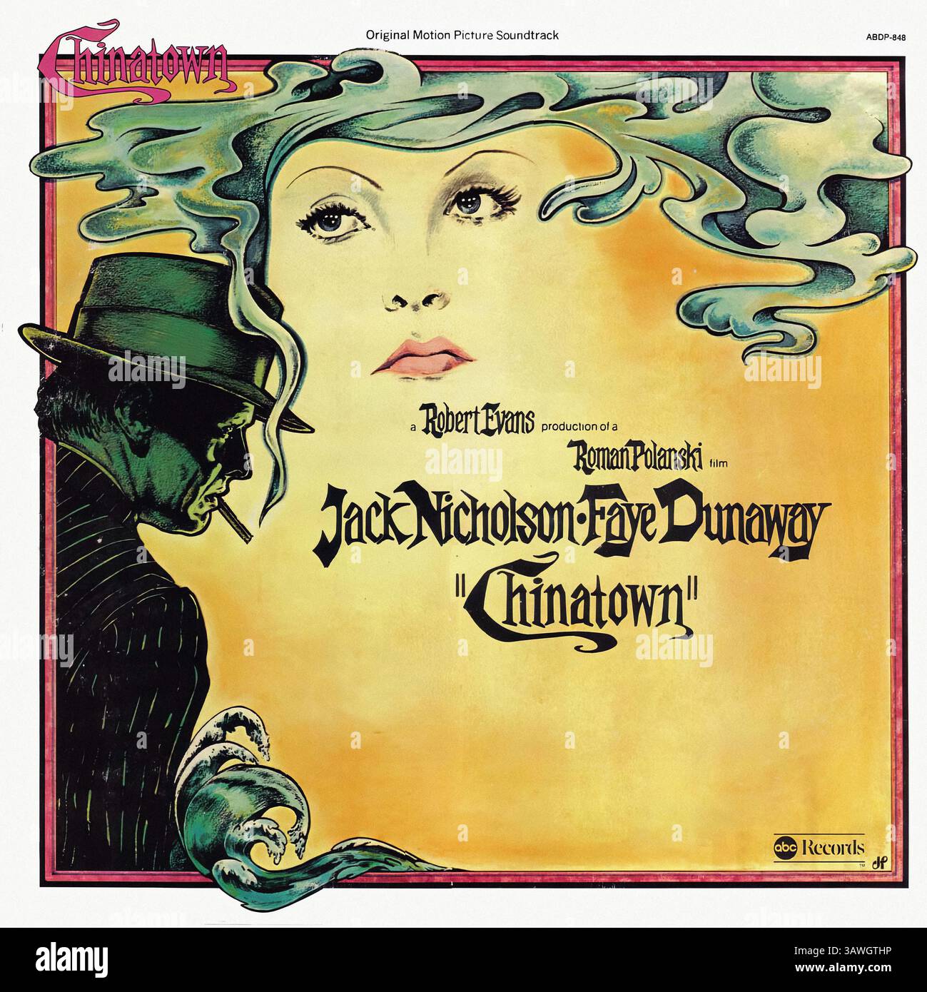 Jerry Goldsmith - Chinatown - Vintage vinyl record cover Stock Photo ...