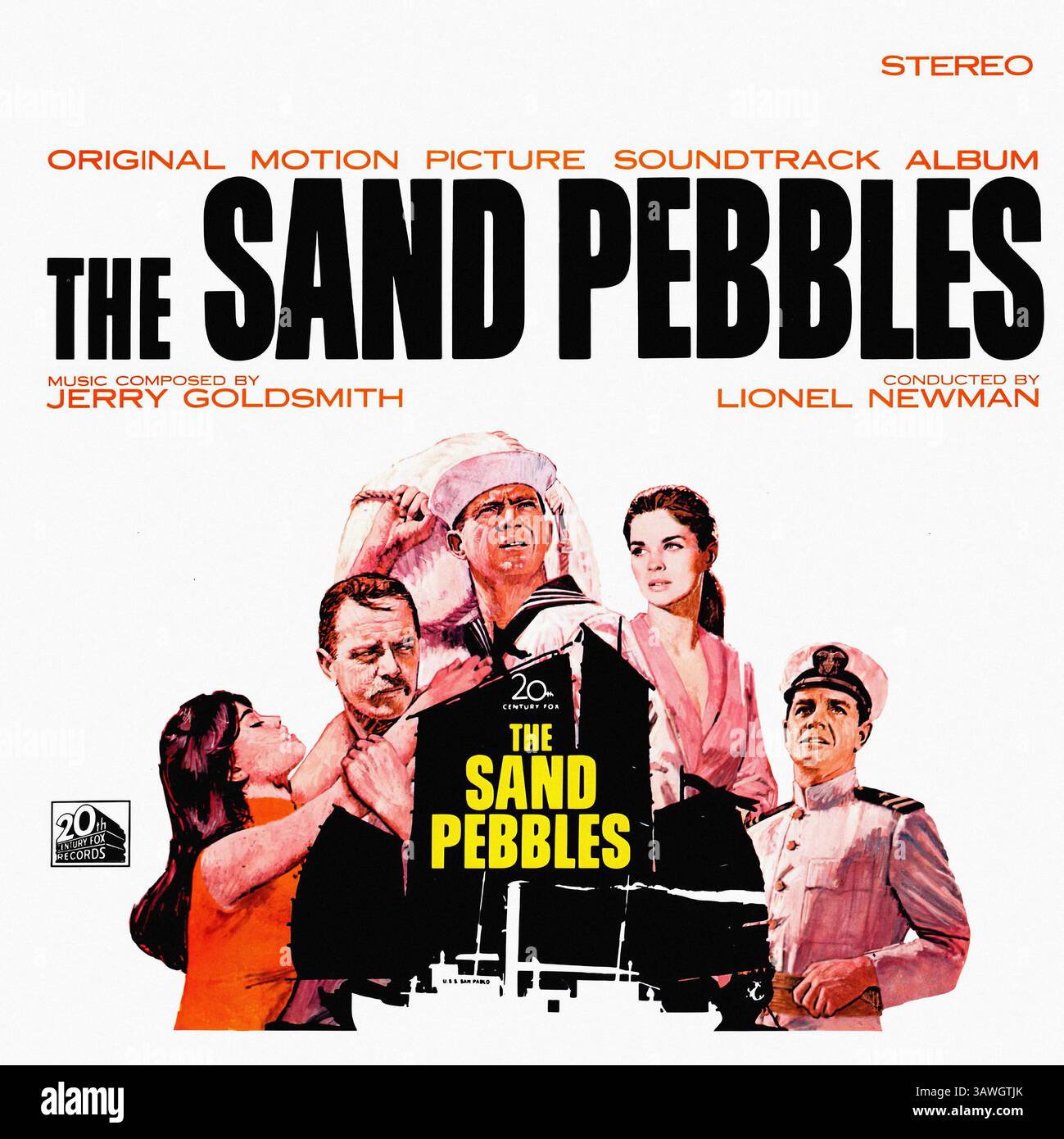 Jerry Goldsmith - The Sand Pebbles - Vintage vinyl record cover Stock ...