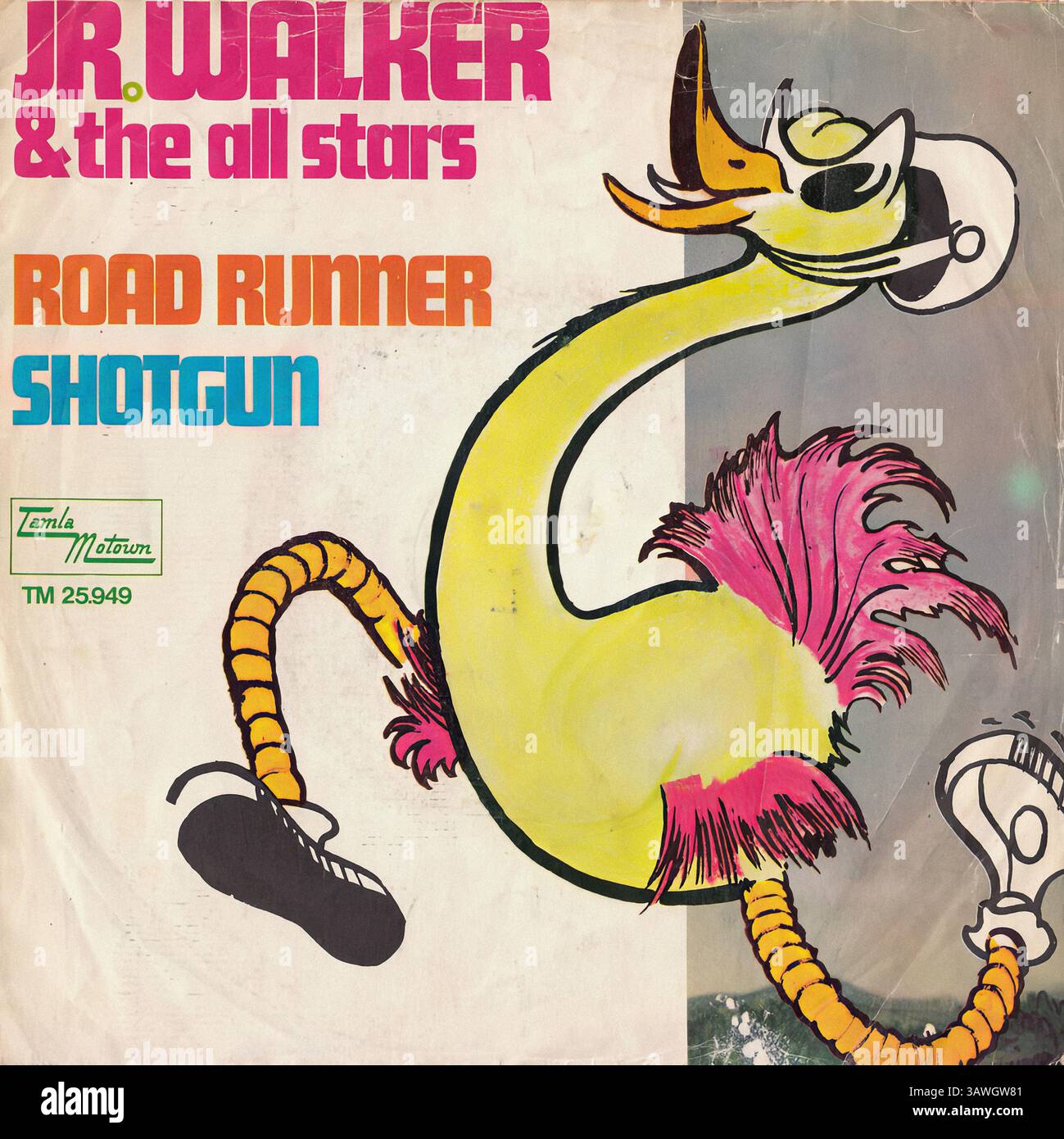Jr. Walker &The All Stars - Road Runner Shotgun 45rpm - Vintage vinyl record cover Stock Photo ...