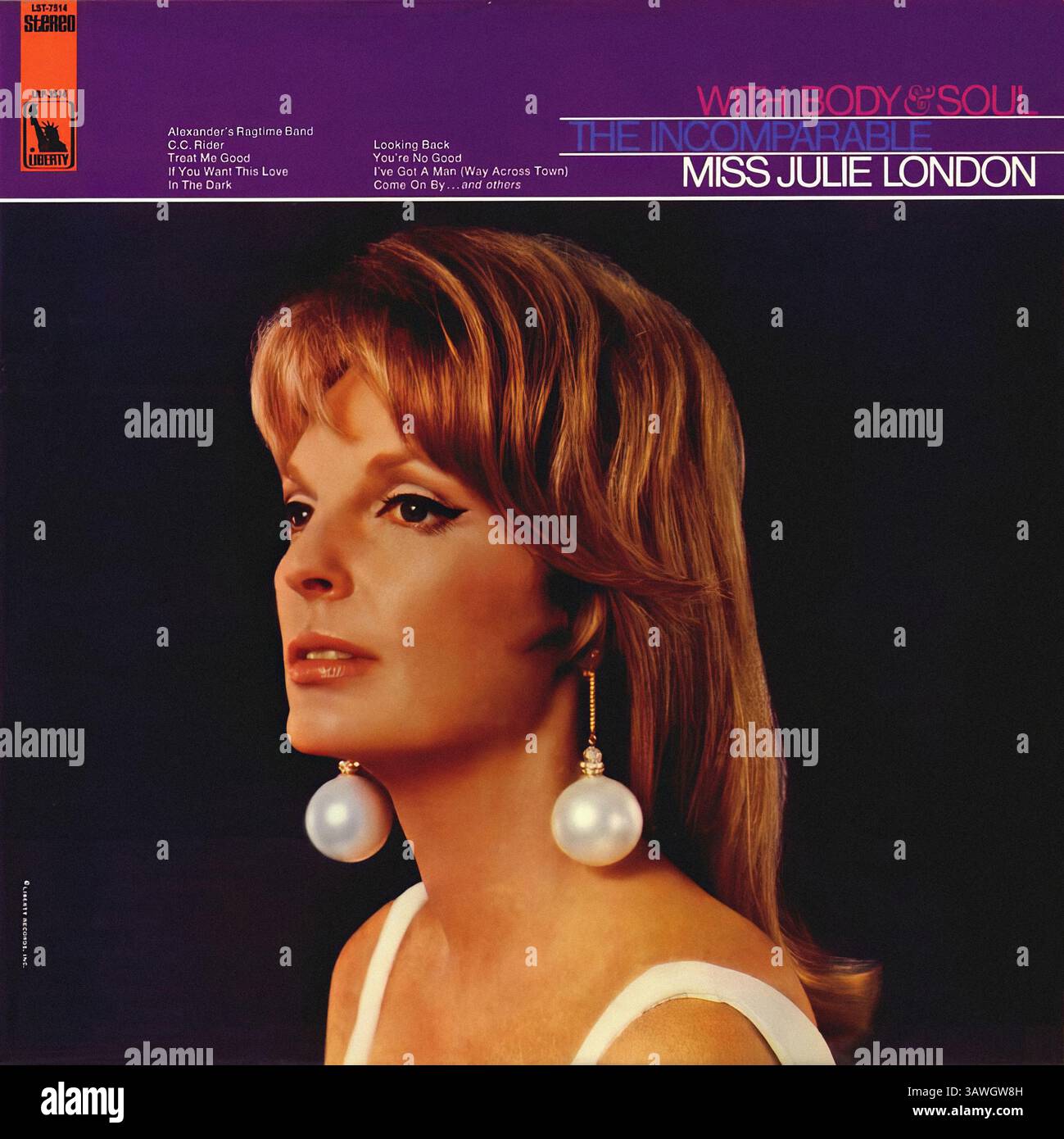 Julie London - With Body & Soul - Vintage vinyl record cover Stock ...