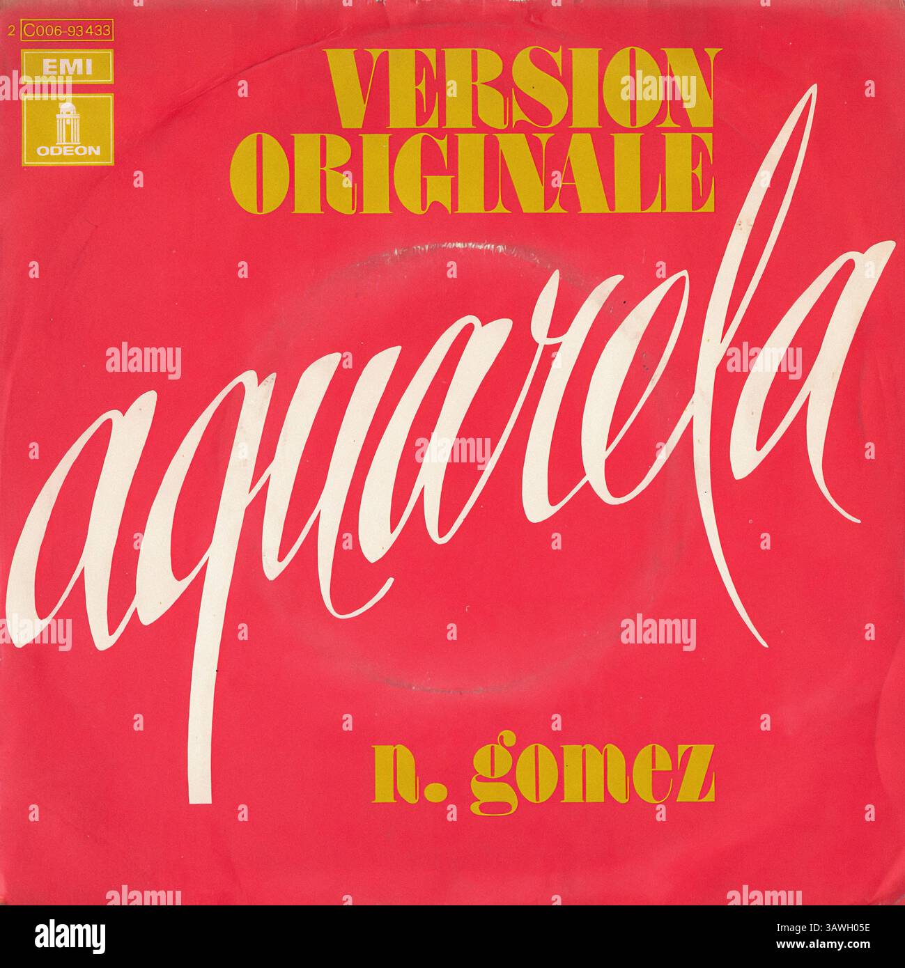 Nico Gomez - Aquarela Baila chibiquiban 45rpm - Vintage vinyl record cover Stock Photo - Alamy