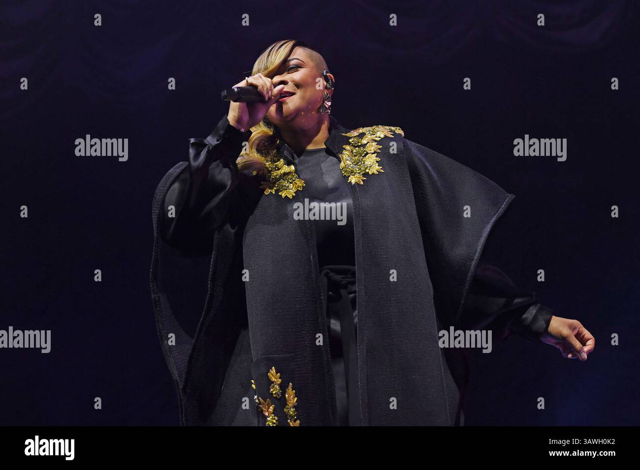LONDON, ENGLAND - APRIL 18: Gabrielle (Louisa Gabriella Bobb) performing at O2 Arena, Greenwich ...