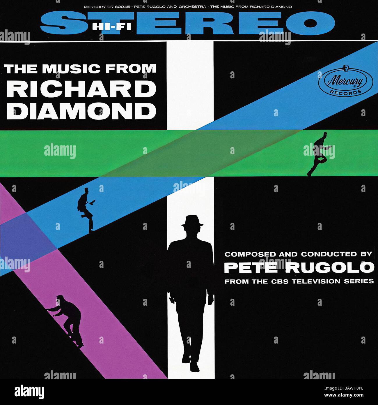 Pete Rugolo - Richard Diamond - Vintage vinyl record cover Stock Photo ...