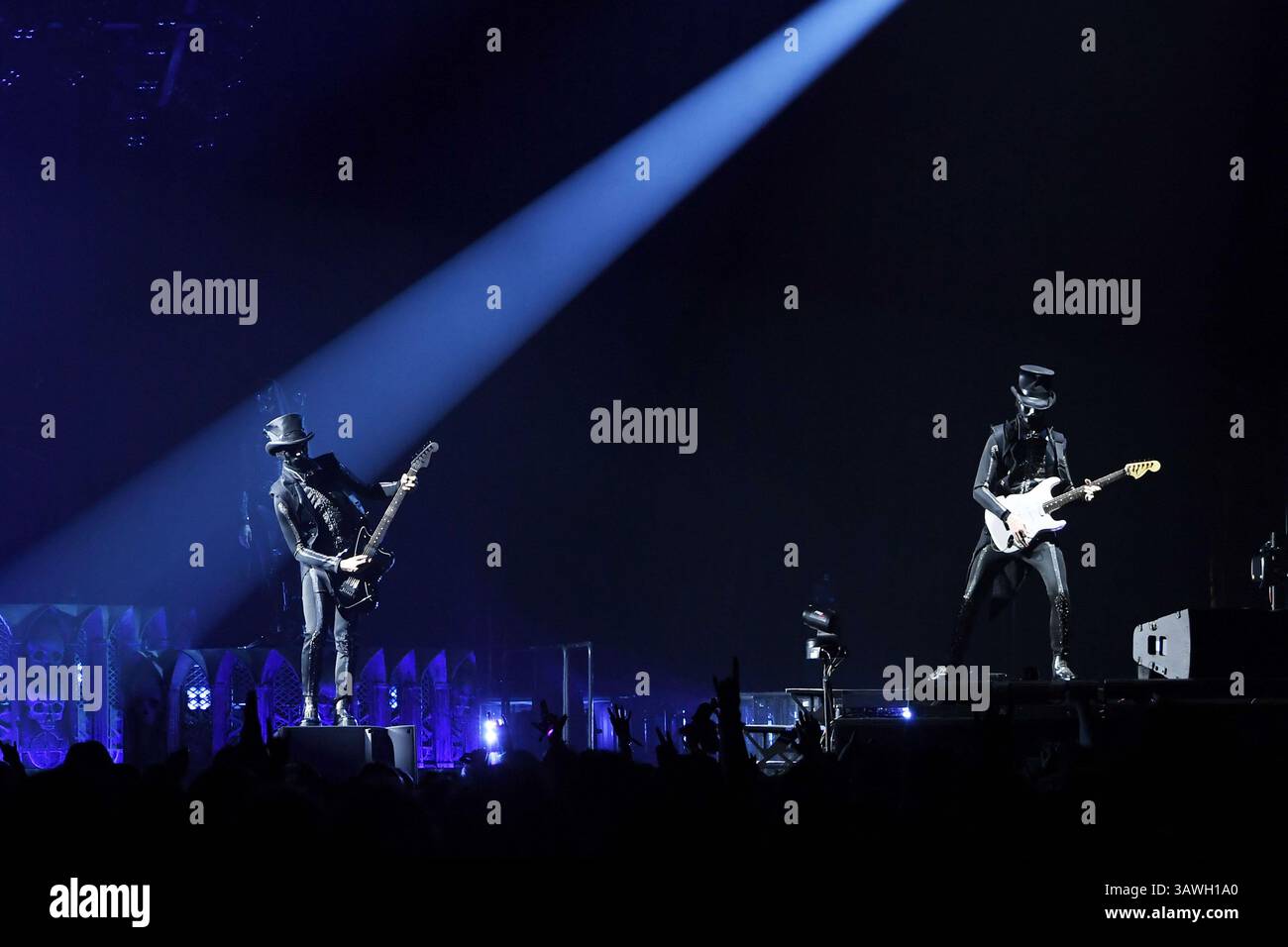 LONDON, ENGLAND - APRIL 19: Nameless Ghouls of ‘Ghost’ performing at O2 ...