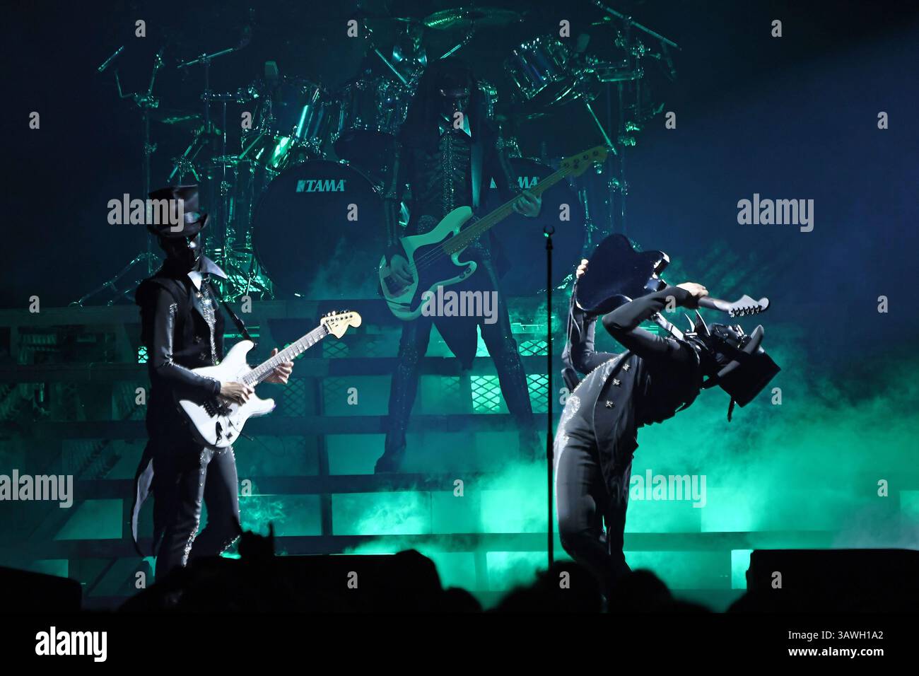 LONDON, ENGLAND - APRIL 19: Nameless Ghouls of ‘Ghost’ performing at O2 ...