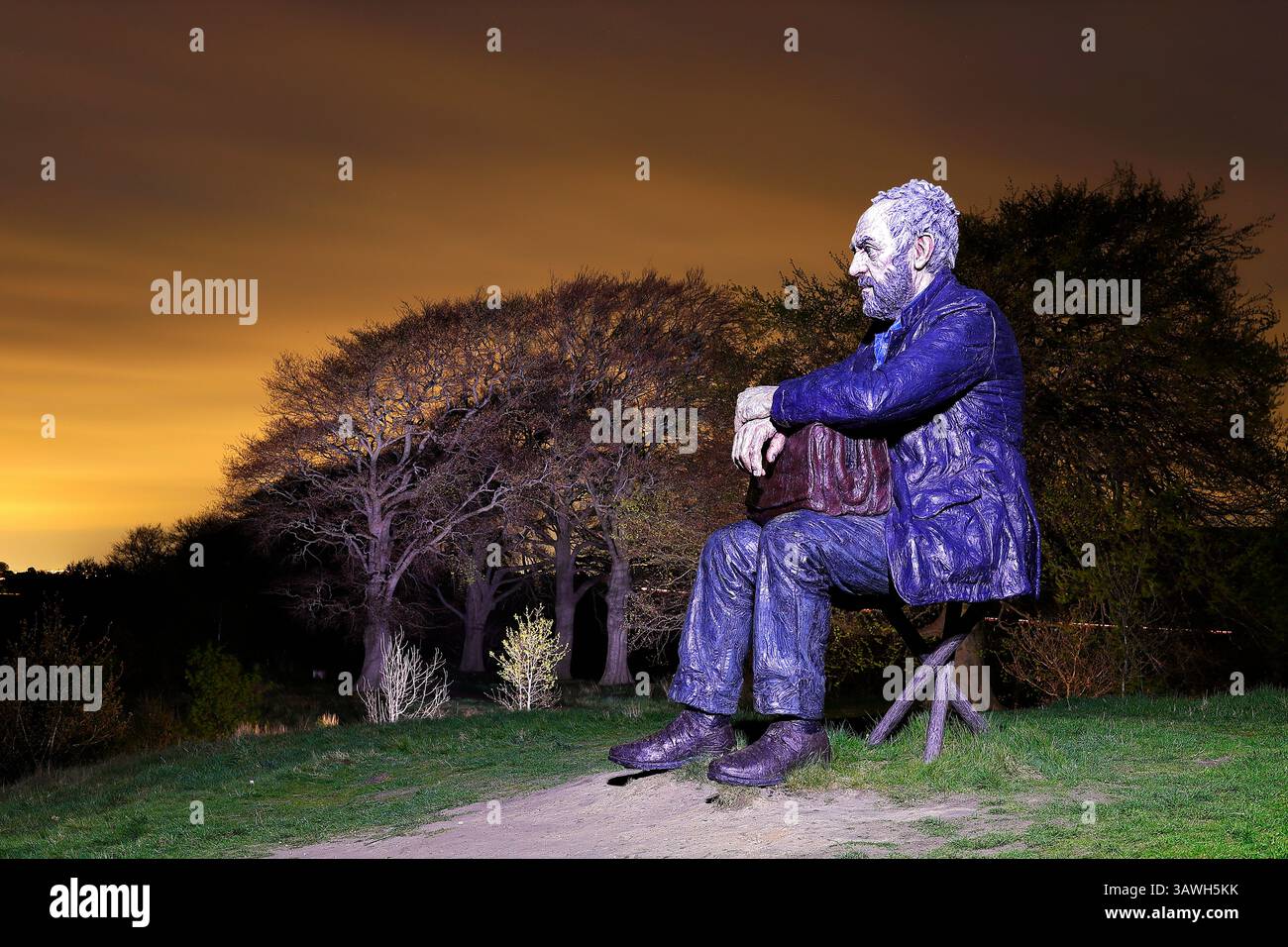 Sean Henry's Seated Figure sculpture at Yorkshire Sculpture Park near ...