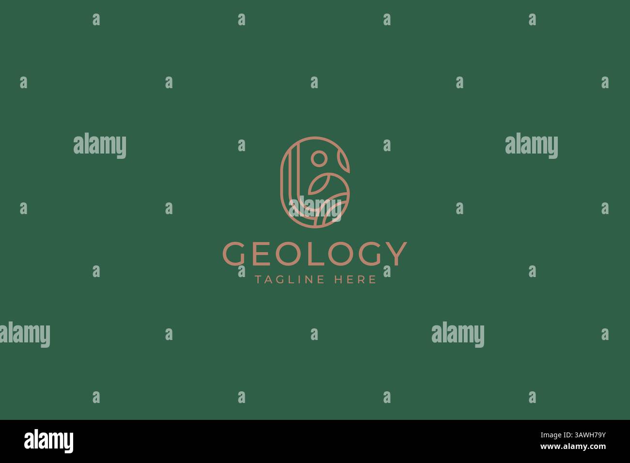 Geology Logo Letter G Natural Organic Abstract Linear Style Business ...