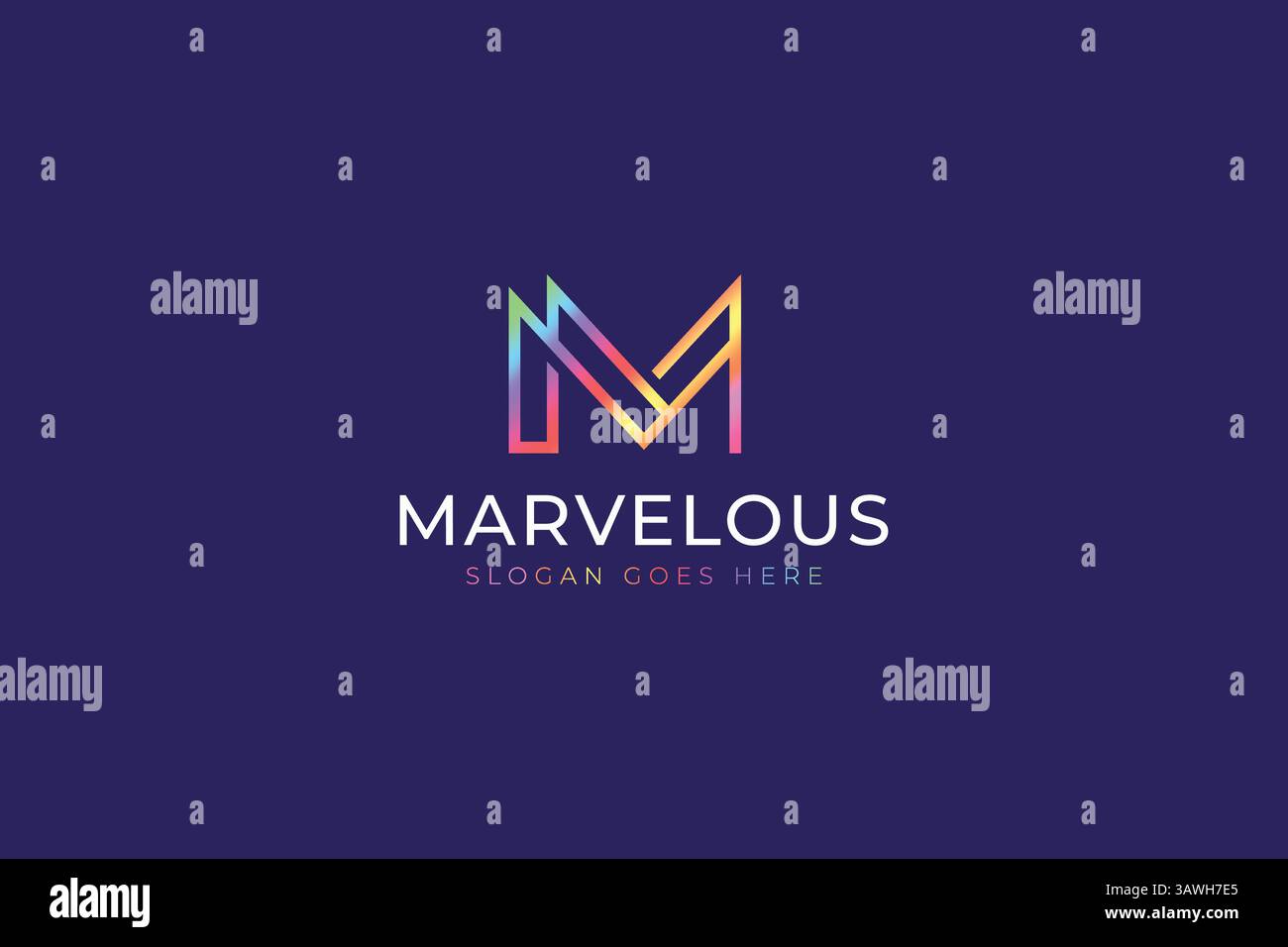 Letter M Logo Marvelous Gradient Futuristic and Premium Concept Brand ...