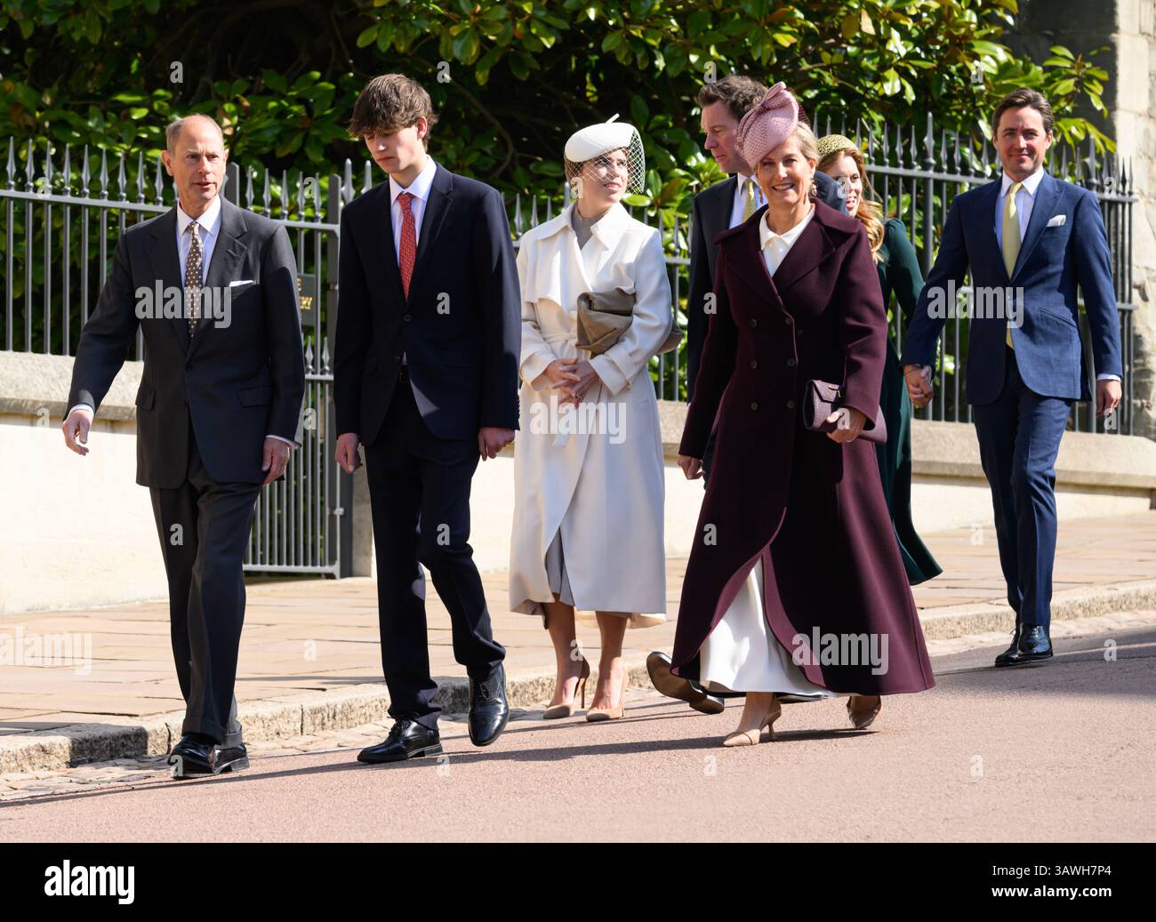 London, UK. April 20th, 2025. Prince Edward, Duke of Edinburgh, Sophie, Duchess of Edinburgh ...