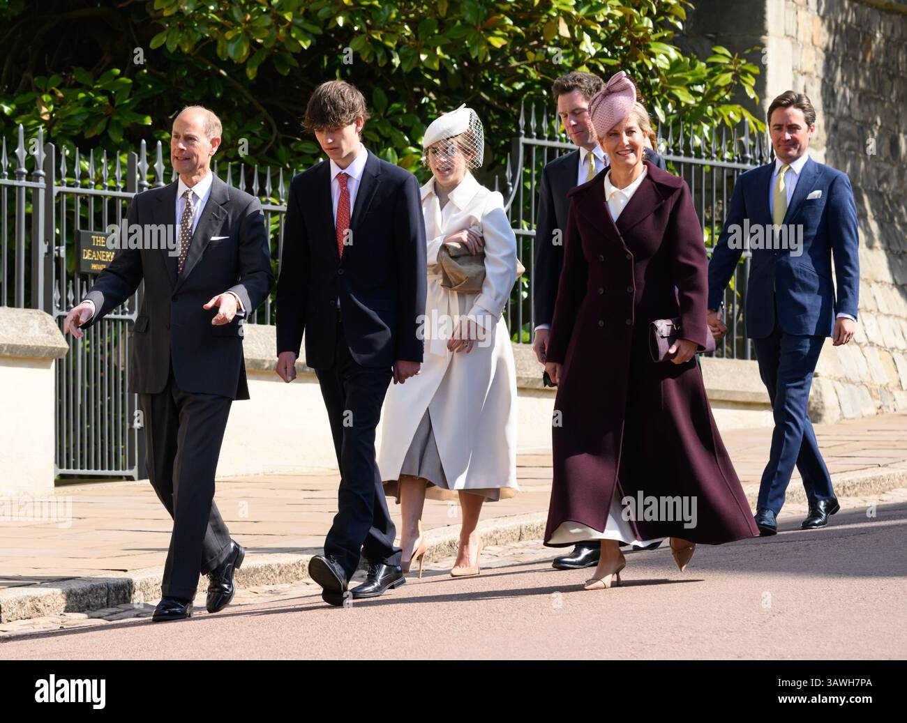 London, UK. April 20th, 2025. Prince Edward, Duke of Edinburgh, Sophie ...