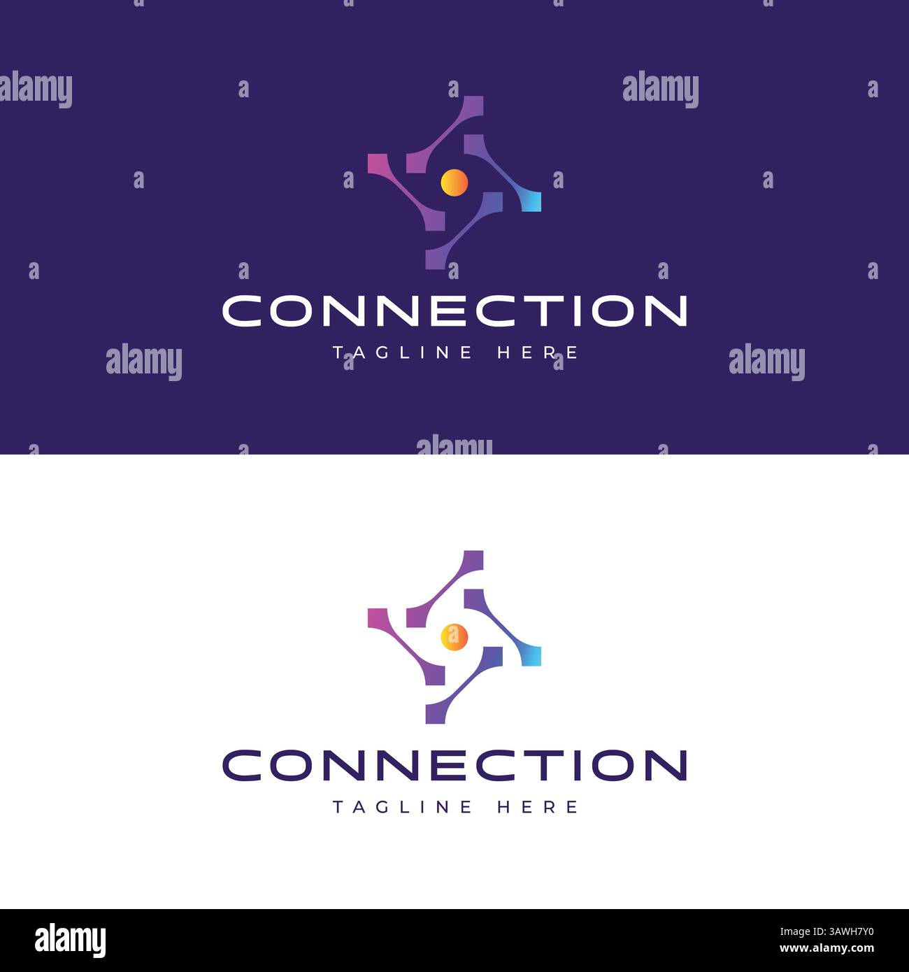 Dots Logo Square Connection Network Science Technology Business Company ...