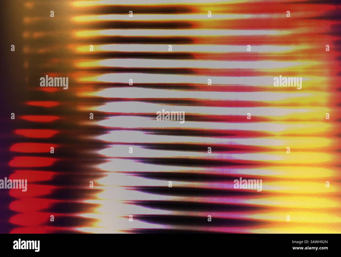 An abstract design showcases horizontal lines of varying color, from ...