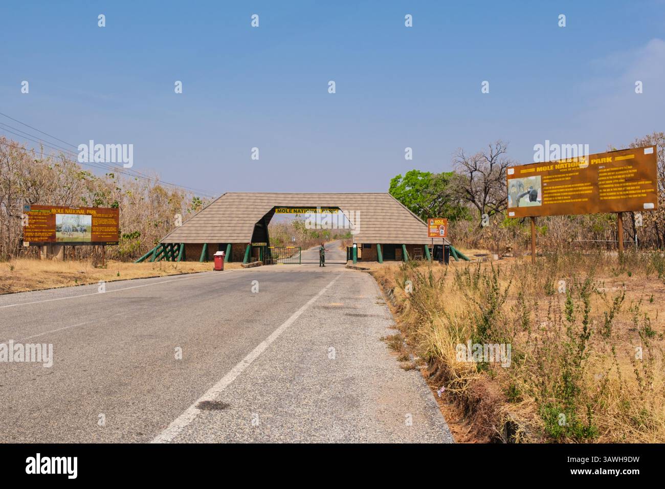 Ghana, Mole National Park Entrance Stock Photo - Alamy