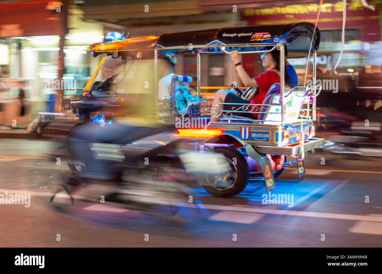 Bangkok,Thailand-July 04 2024: On the busy early evening city streets ...