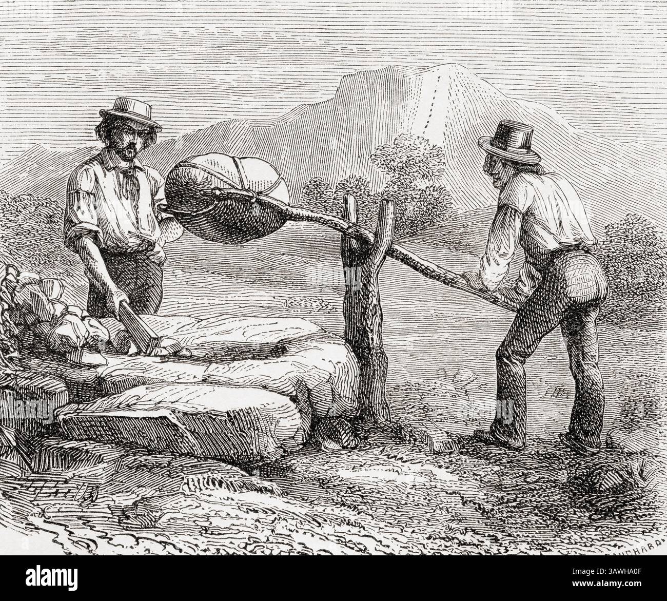 California gold rush miners hi-res stock photography and images - Alamy