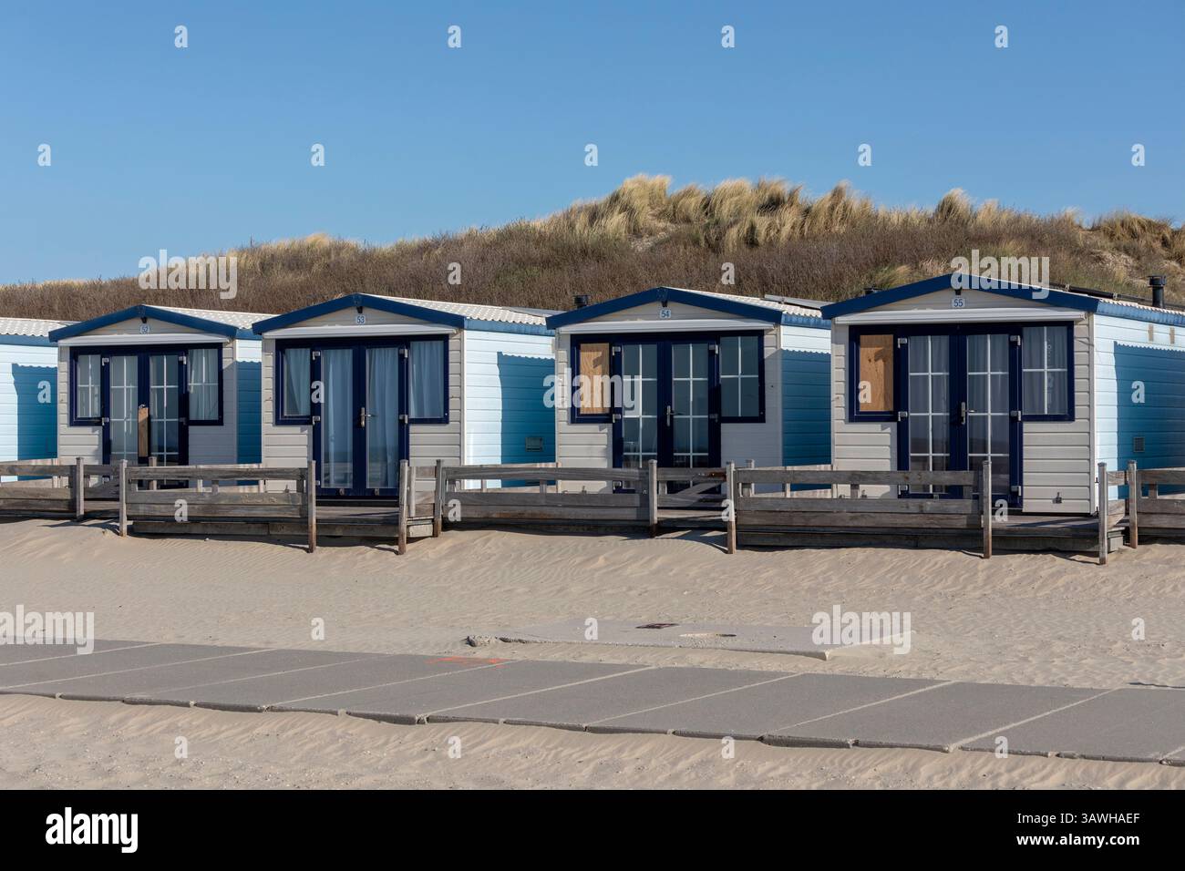 Holiday homes at the beach, Hoek van Holland, Rotterdam, The ...