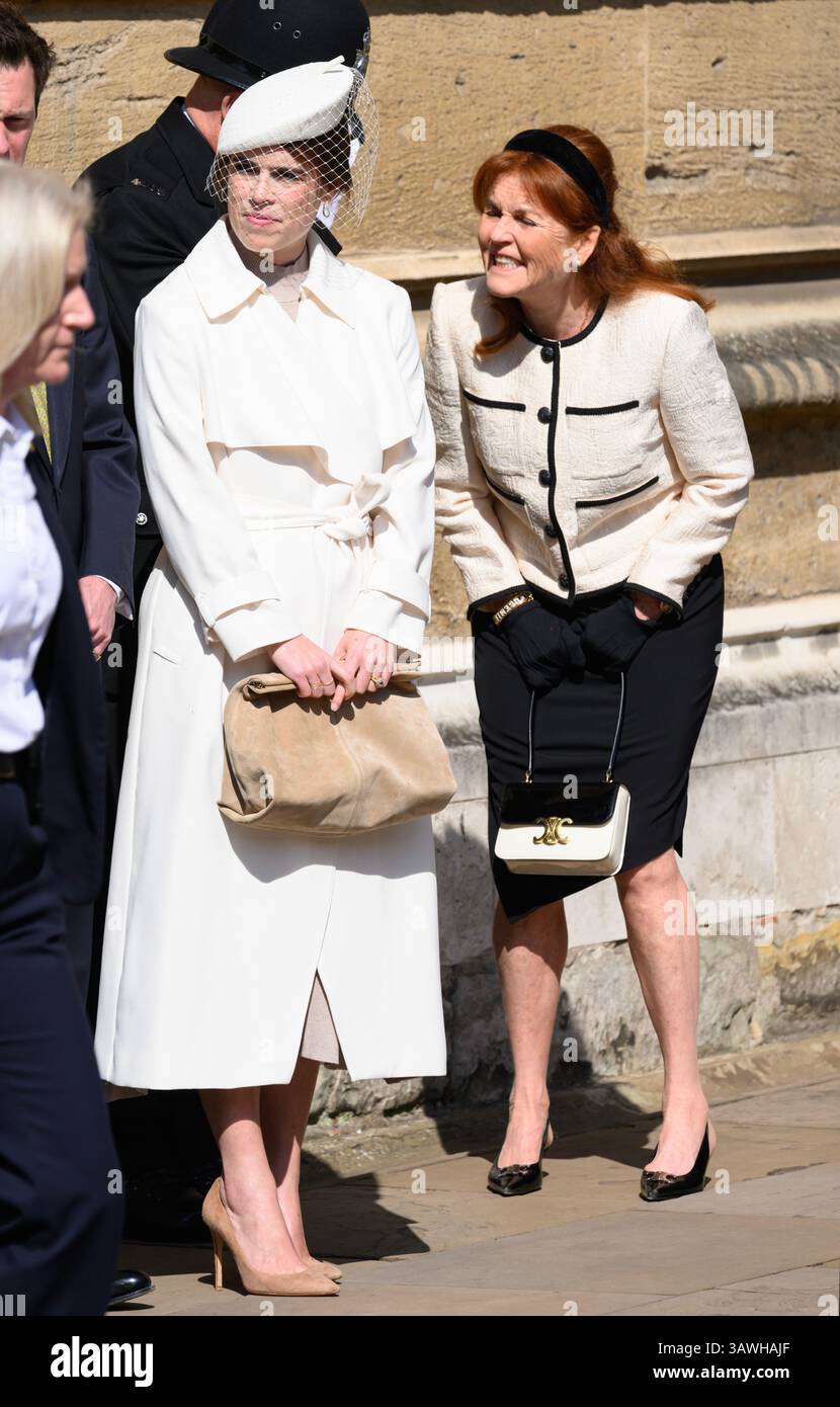 London, UK. April 20th, 2025. Princess Eugenue and Sarah Ferguson The ...