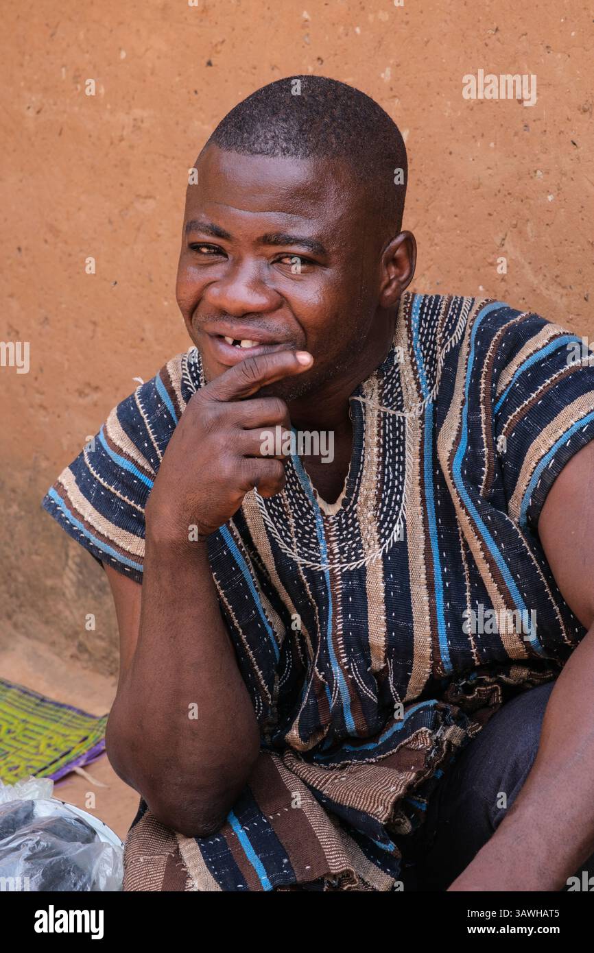 Ghana, Mognori Village Man Stock Photo - Alamy