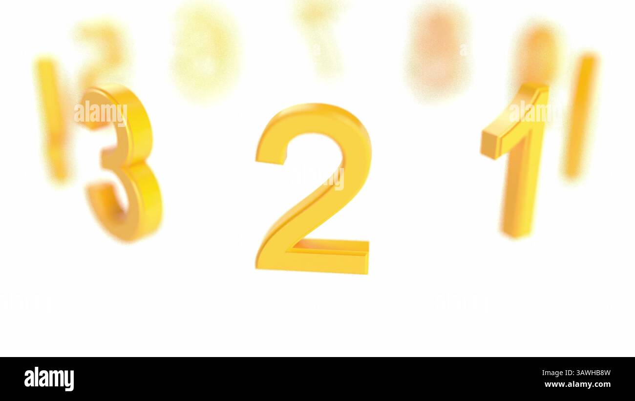 Transparent glass numbers 3d hi-res stock photography and images - Alamy