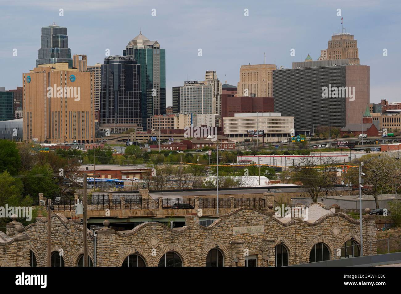 The Richard Bolling federal building is seen at right among other ...