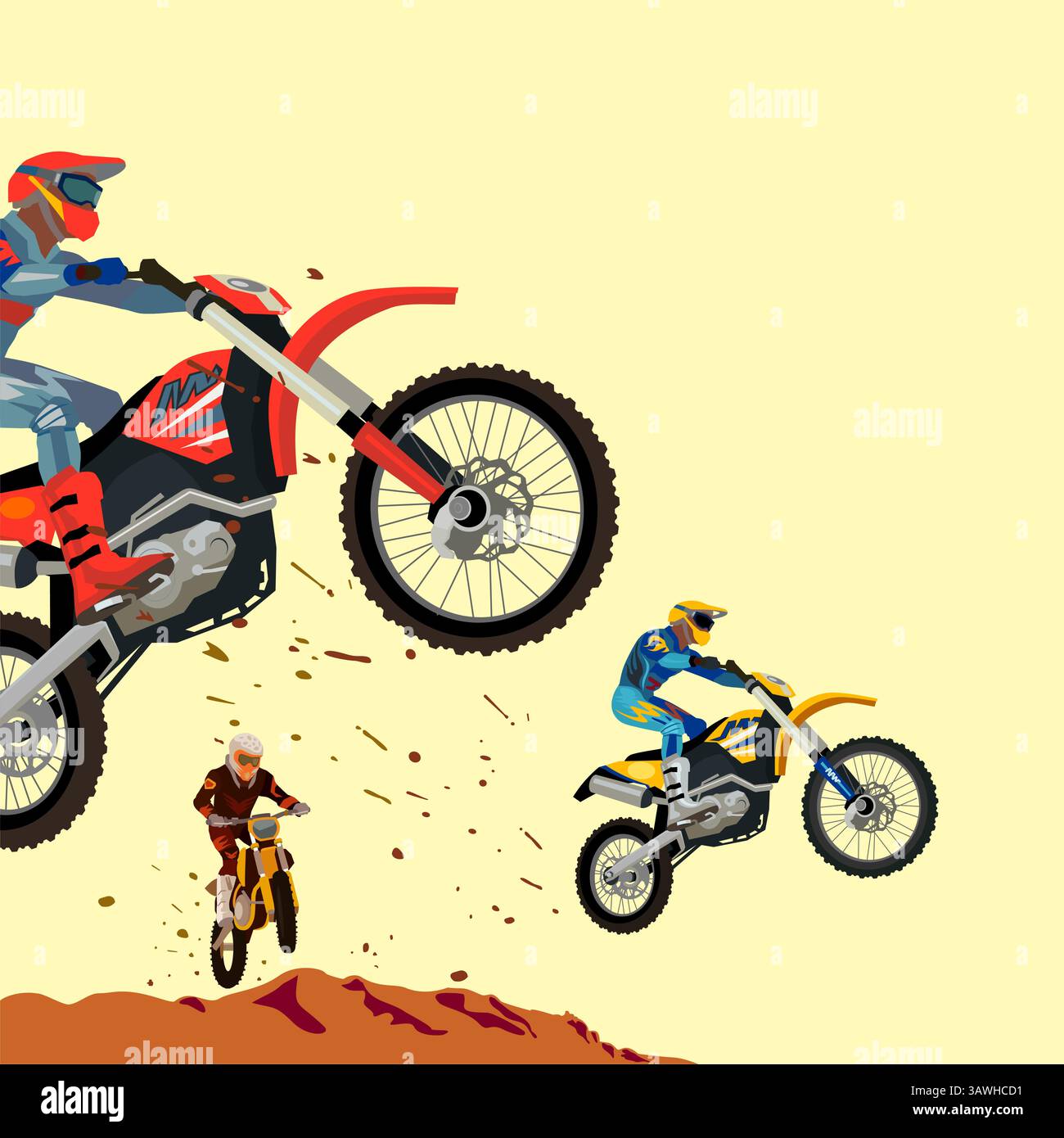 Motorcycles road Stock Vector Images - Alamy