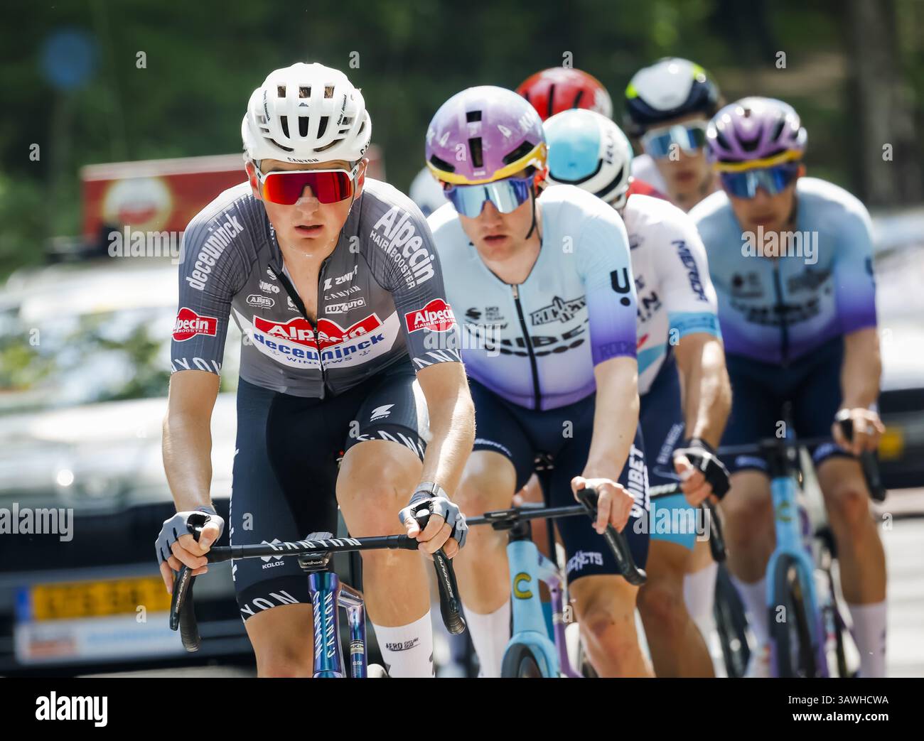 SLENAKEN - The leading group headed by Emiel Verstrynge (Belgium) in ...