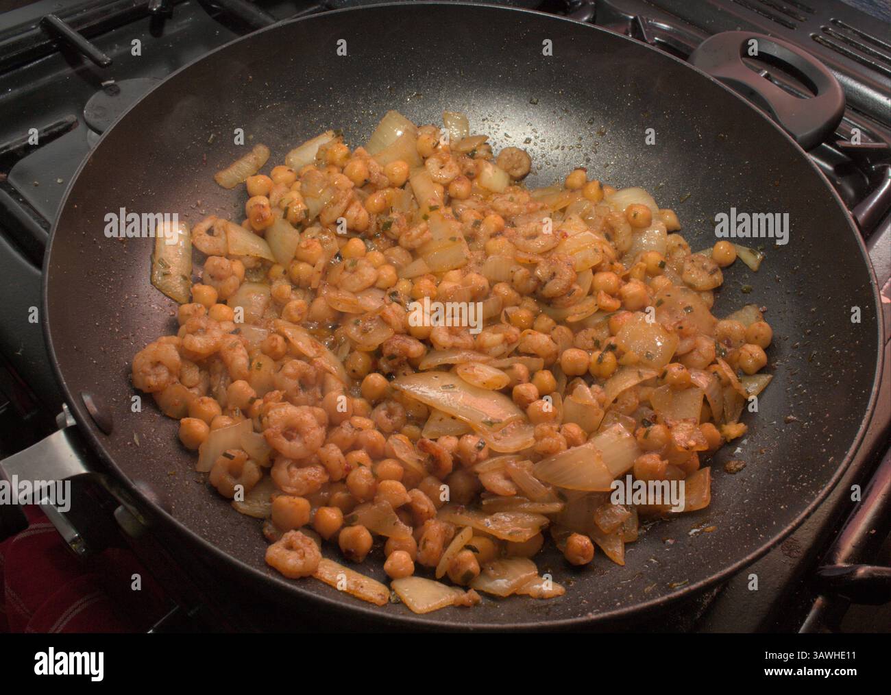 Chickpea fry curry Stock Photo - Alamy