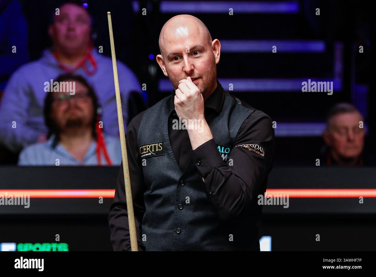 Sheffield, UK. 20th Apr, 2025. Matthew Selt looks dejected during the ...