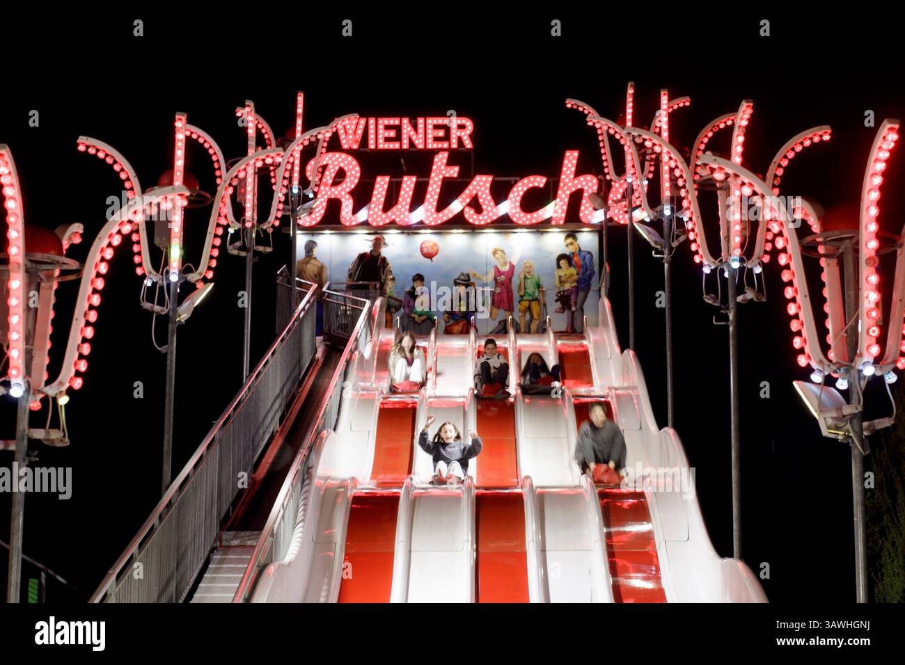 AUSTRIA, VIENNA, 20250419; People use a Viennese slide in the famous ...