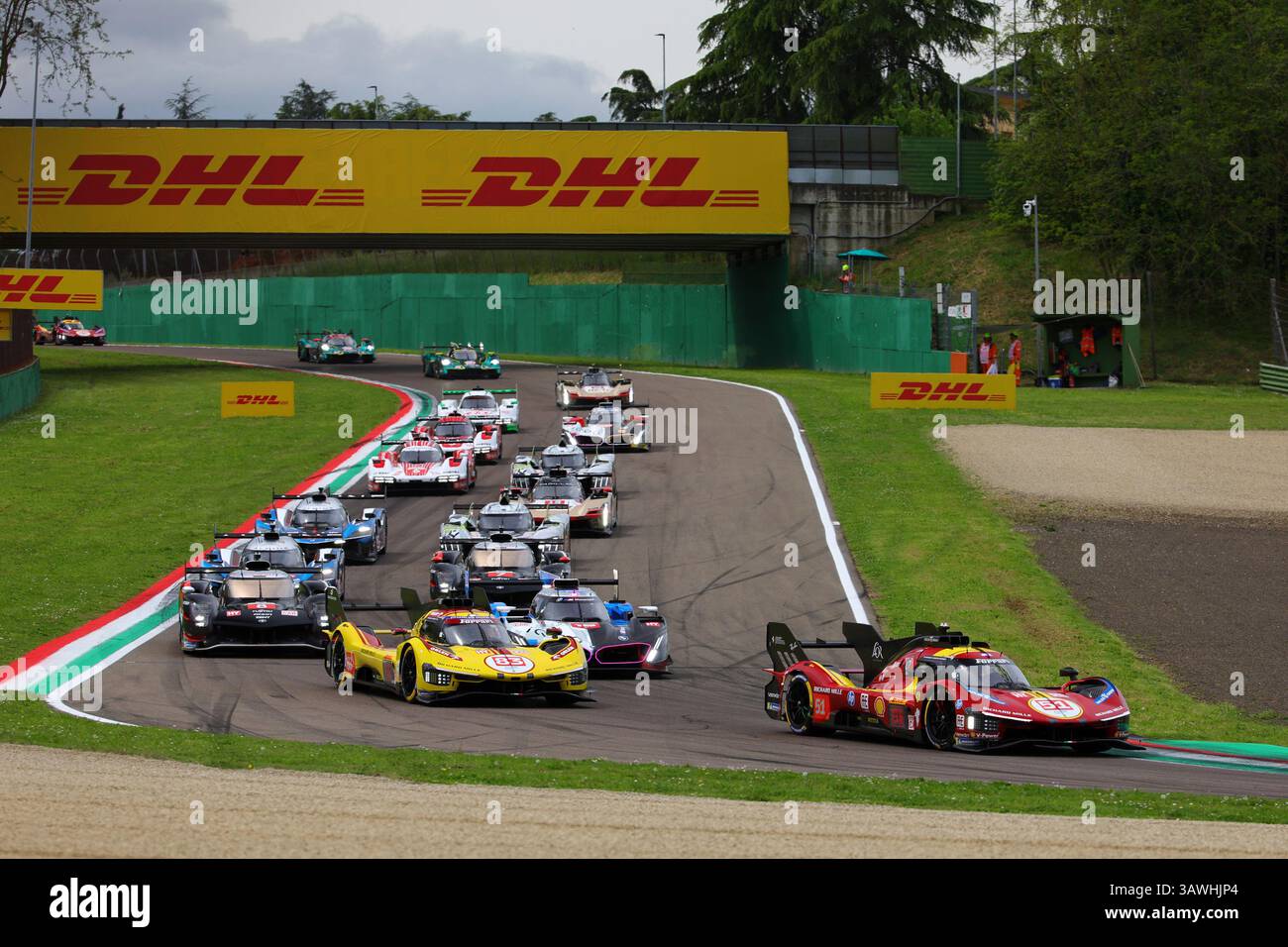 Imola, Italy. 20th Apr, 2025. Race start at WEC 6 Hours of Imola on ...