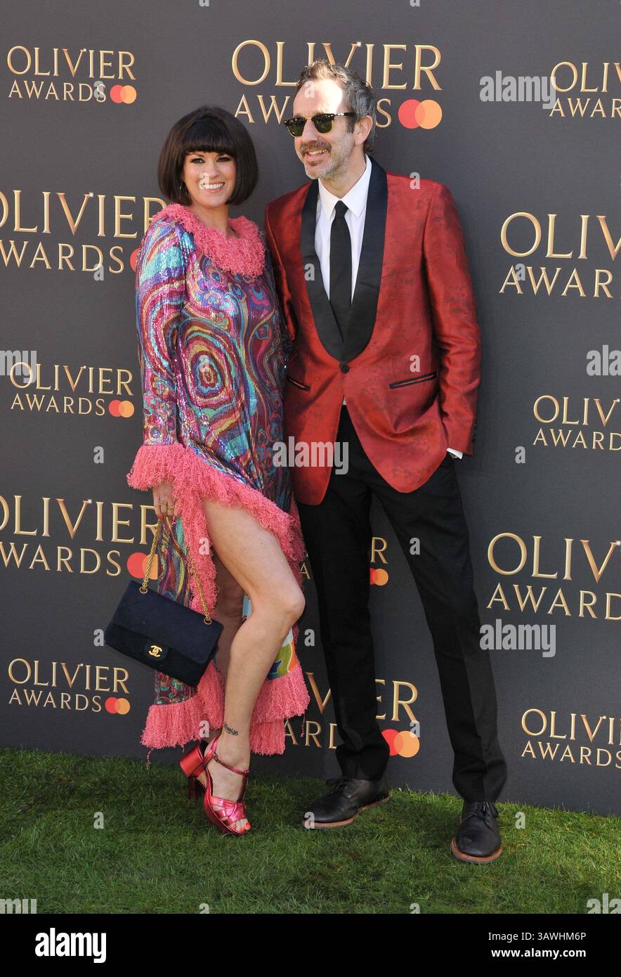 Dawn O'Porter and Chris O'Dowd at the Olivier Awards 2025, Royal Albert ...