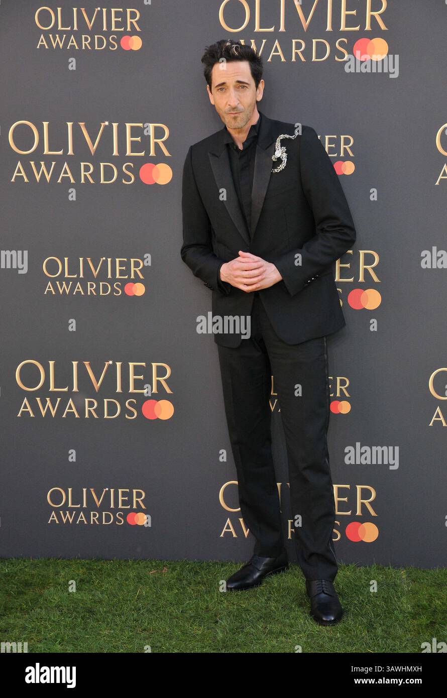 Adrien Brody at the Olivier Awards 2025, Royal Albert Hall, Kensington ...