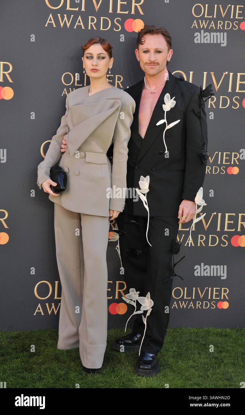 Georgie Buckland and Christopher Parkinson at the Olivier Awards 2025 ...