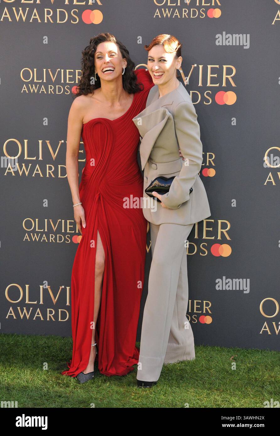 Amy Di Bartolomeo and Georgie Buckland at the Olivier Awards 2025 ...